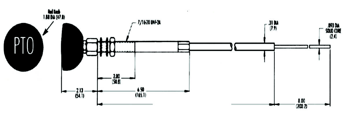 Power Take Off (PTO) Cable | Control Connections