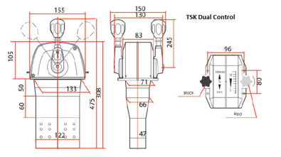 Top Mount Control - Twin Lever - TSK Series | Control Connections